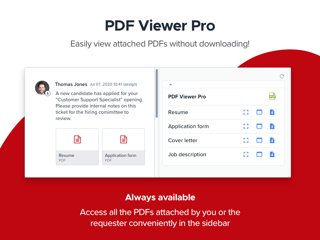 PDF Viewer Pro App Integration with Zendesk Support